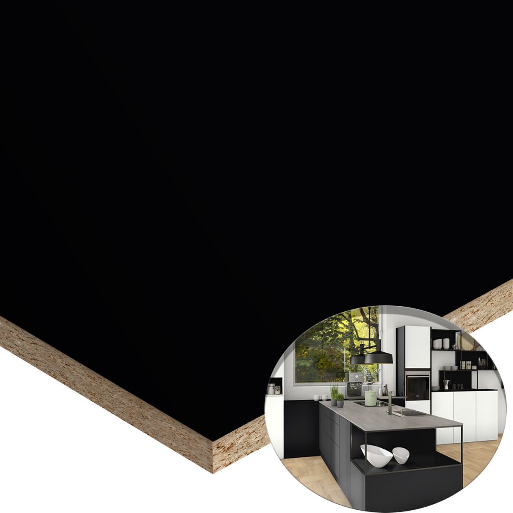 U999 ST9 PG03 Negro Brilloso 18mm AGLO 260×183 – Egger | Ventre Maderas