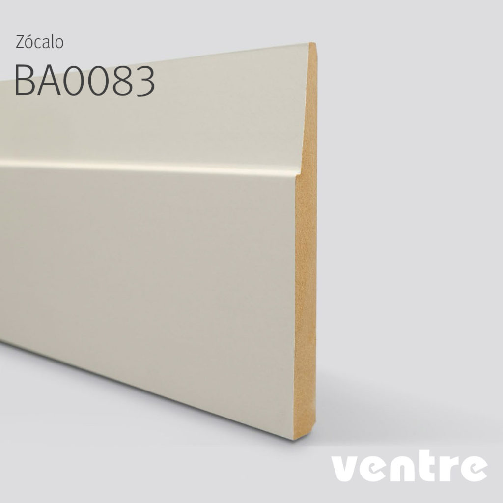 Zócalo MDF Blanco Egger Largo: 3,66mts Ancho: 133mm. Espesor: 12mm ...